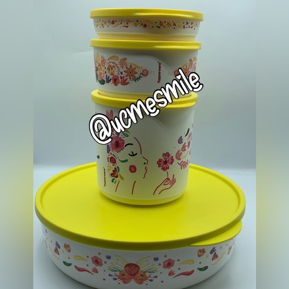 Tupperware | Kitchen | Tupperware Fresh As A Flower Collection Bundle ...